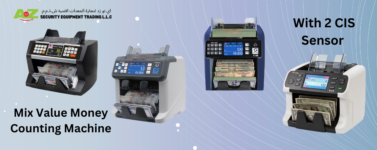 Mix Value Money Counting Machine 2 CIS Sensor In Dubai