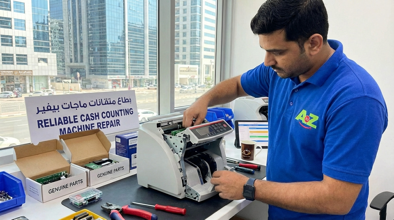 Reliable Cash Counting Machine Repair Dubai | Genuine Parts & Fast Servic