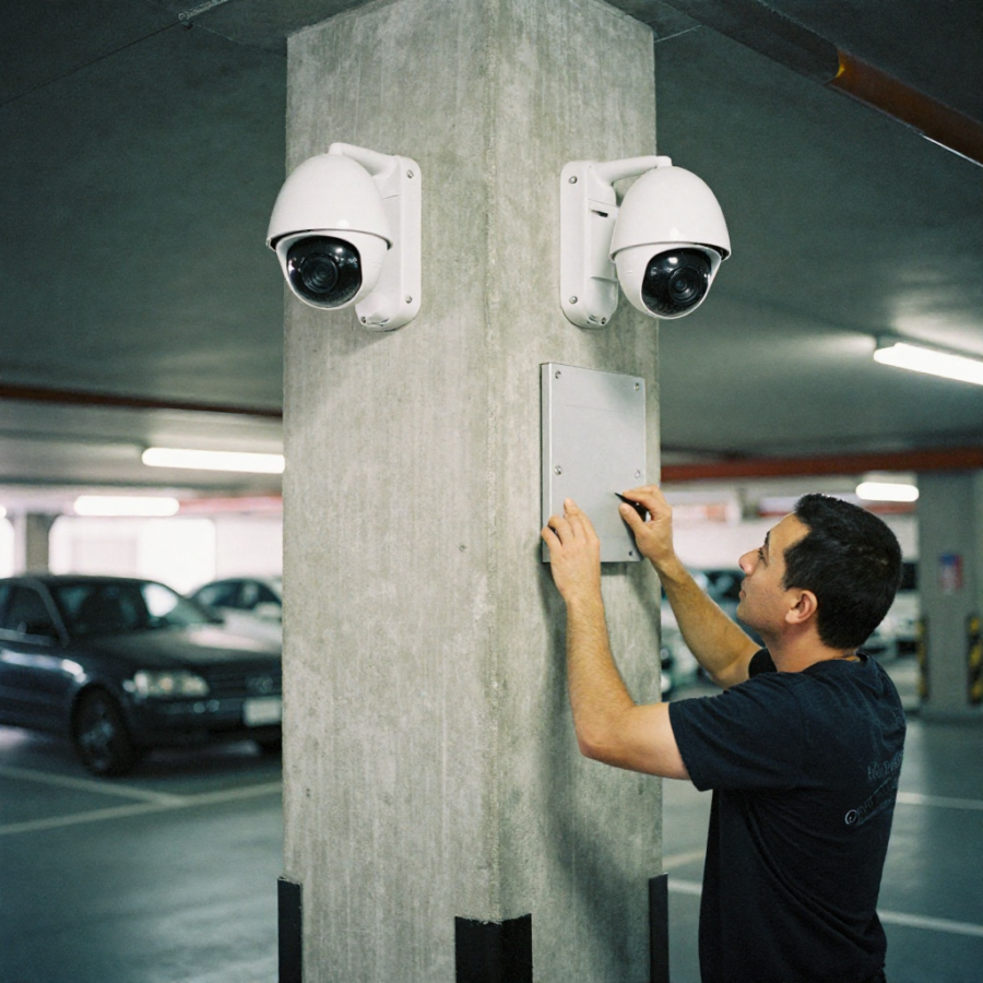 Parking Area Cctv Installation
